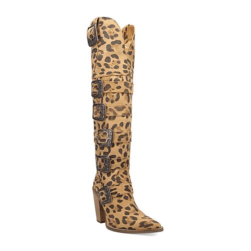 Click here for Dingo Womens Bucked Off Block Heel Cowboy Boots  6... prices