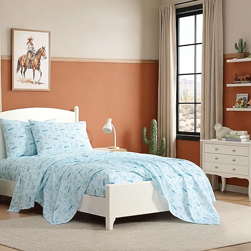 Click here for Wrangler Horse Farm Microfiber 4-Pc. Sheet Set  Fu... prices