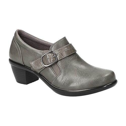 Easy Street Womens Pixel Round Toe Booties - Gray-Croco