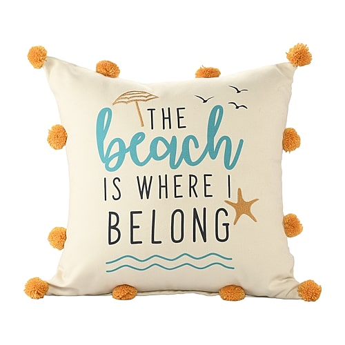 Click here for LR Home Arya Square Throw Pillow  One Size  Blue prices