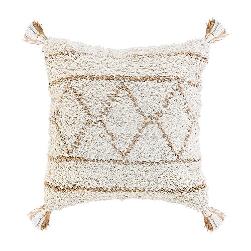 Click here for LR Home Lyla Square Throw Pillow  One Size  White prices