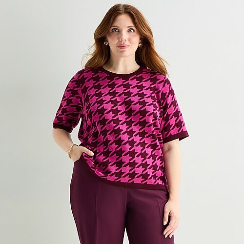 Click here for Liz Claiborne Plus Womens Crew Neck Short Sleeve A... prices