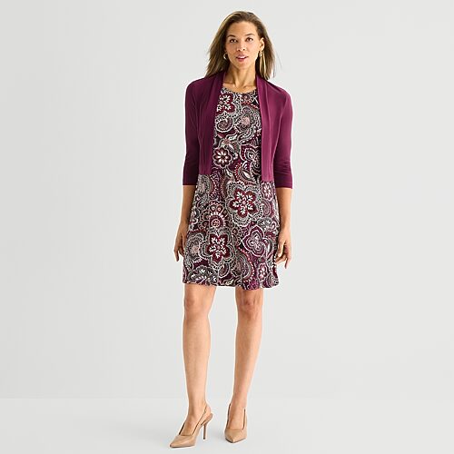 Click here for Perceptions Womens Floral Jacket Dress  X-large  R... prices