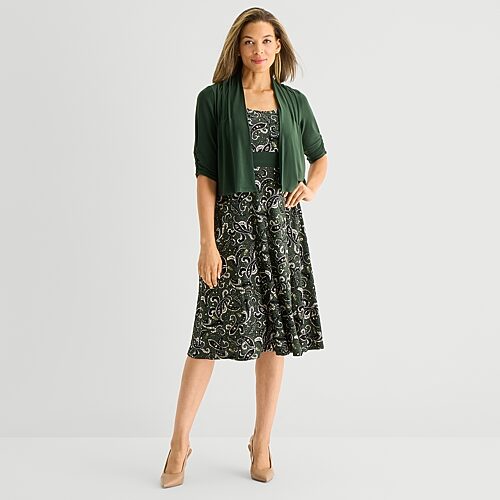 Click here for Perceptions Womens Paisley Jacket Dress  X-large... prices