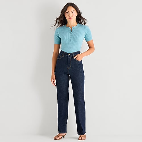 Click here for a.n.a Womens Highest Rise Straight Leg Jean  10 Pe... prices