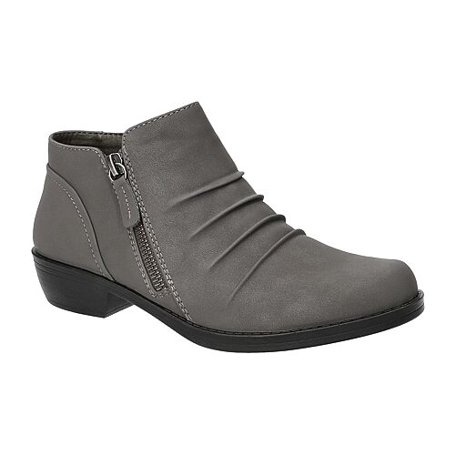 Easy Street Womens Jacoba Ankle Booties - Gray Matte