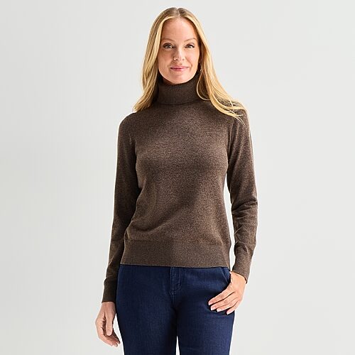 Click here for Liz Claiborne Luxe Womens Turtleneck Long Sleeve P... prices