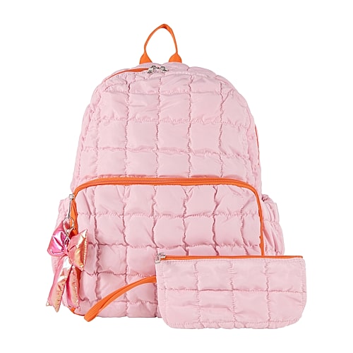 Click here for Cudlie Puffy Nylon 2-pc Backpack  One Size  Pink prices