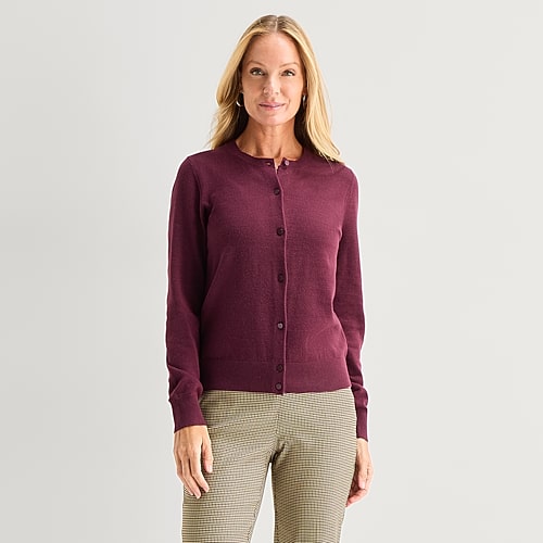 Click here for Liz Claiborne Luxe Womens Crew Neck Long Sleeve Bu... prices