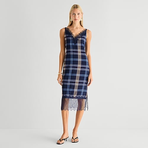 Click here for Worthington Womens Sleeveless Plaid Slip Dress  6... prices