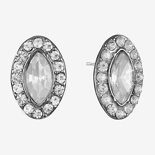 Click here for Monet Jewelry Red Glass 17mm Marquise Stud Earring... prices