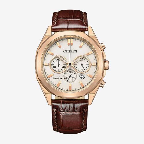 Click here for Citizen Classic Eco Mens Chronograph Brown Leather... prices