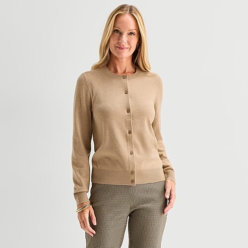 Click here for Liz Claiborne Luxe Womens Crew Neck Long Sleeve Bu... prices