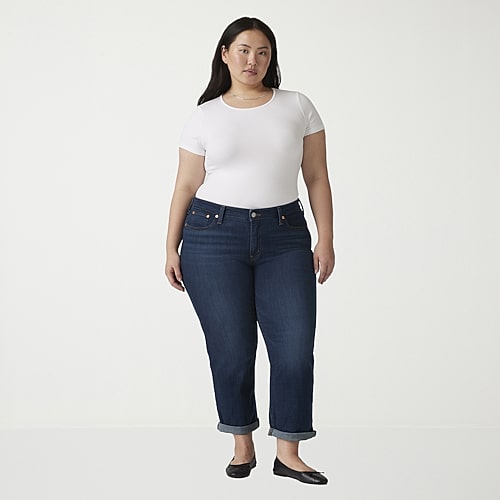 Click here for Levis Womens Plus Boyfriend Jean  16w  Blue prices