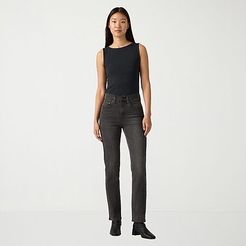 Click here for Levis Womens 724 High Rise Straight Jeans  30  Blu... prices