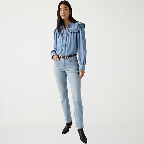 Levis Womens Mid Rise Classic Straight Jean  4  Blue