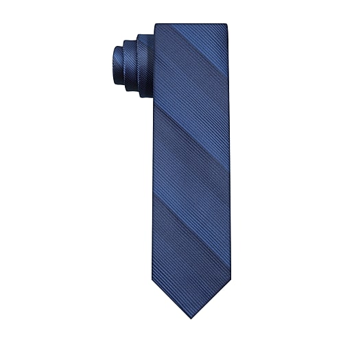 Click here for J. Ferrar Striped Tie  One Size  Blue prices