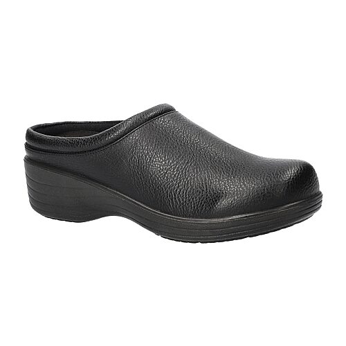 Easy Street Womens Beck Slip-Resistant Round Toe Clogs - Black
