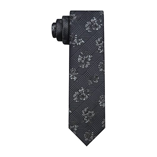Click here for J. Ferrar Floral Tie  One Size  Silver prices