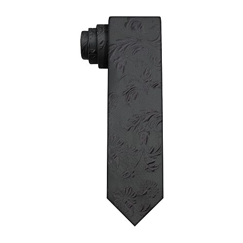 Click here for J. Ferrar Floral Tie  One Size  Black prices