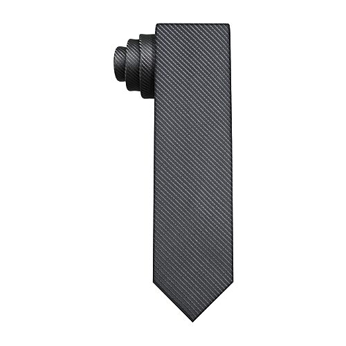 Click here for J. Ferrar Striped Tie  One Size  Black prices