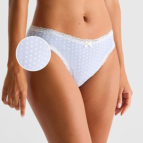 Click here for Arizona Body Cotton with Lace High Leg Bikini  Xx-... prices