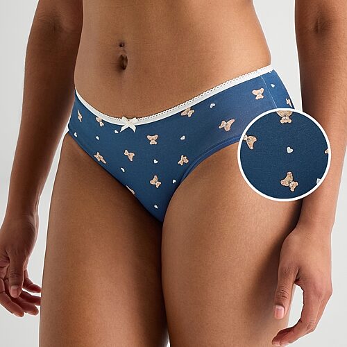 Click here for Arizona Body Cotton Hipster Panty  Large  Blue prices