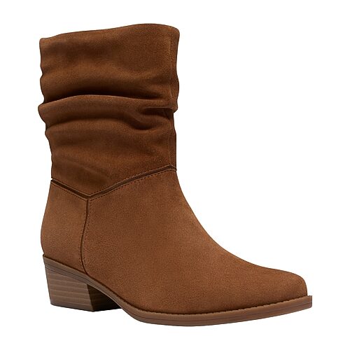 Click here for Clarks Womens Danyelle Ruby Flat Heel Slouch Boots... prices