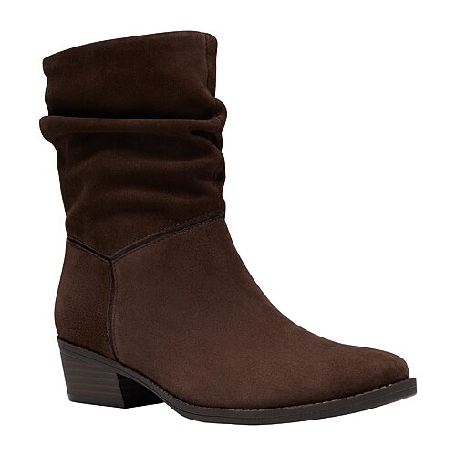 Click here for Clarks Womens Danyelle Ruby Flat Heel Slouch Boots... prices