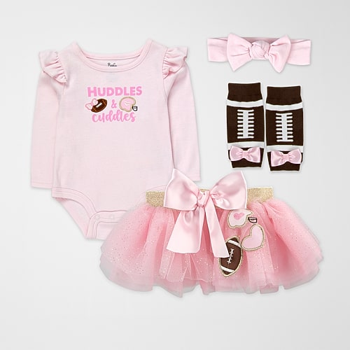 Click here for Baby Essentials Baby Girls 4-pc. Skirt Set  12 Mon... prices