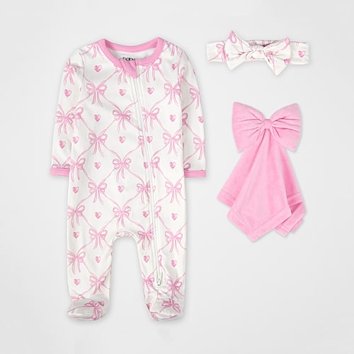 Click here for Baby Essentials Baby Girls 3-pc. Baby Clothing Set... prices
