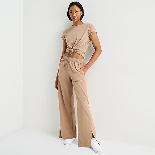 Click here for Xersion Womens Wide Leg Mid Rise Regular Fit Track... prices