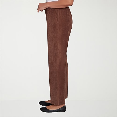 Click here for Alfred Dunner Womens Straight Mid Rise Pull-On Pan... prices