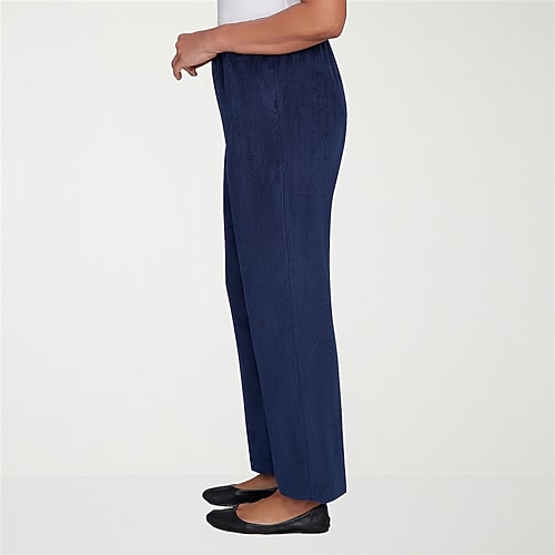Click here for Alfred Dunner Womens Straight Mid Rise Pull-On Pan... prices