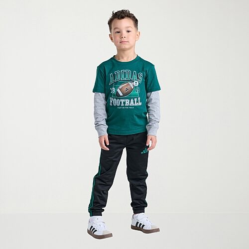 Click here for adidas Boys 2T-7 Cotton Layered Long-Sleeve T-Shir... prices