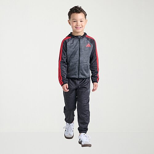 Click here for adidas Boys 2T-7 Long-Sleeve Jacket and Jogger  2-... prices