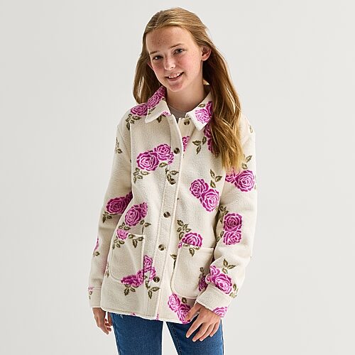 Click here for Thereabouts Little & Big Kid Girls Faux Fur Jacket... prices