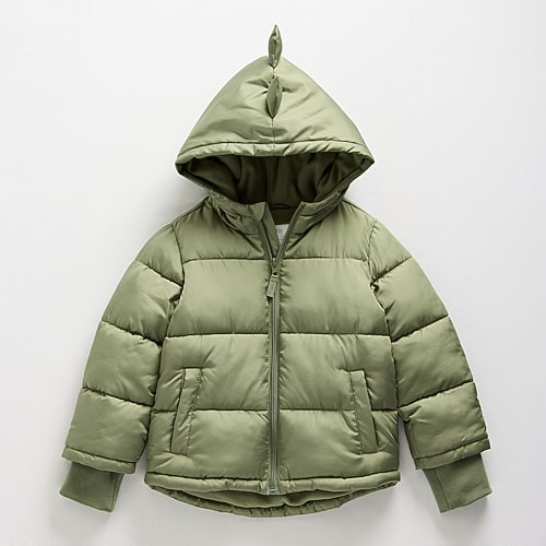 Click here for Okie Dokie Boys Heavyweight Puffer Jacket  3t  Gre... prices