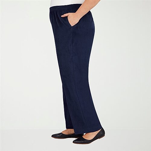 Click here for Alfred Dunner Womens Straight Mid Rise Pull-On Pan... prices