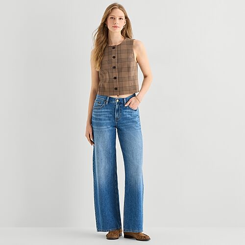 a.n.a Womens Low Rise Loose Fit Jean  10  Blue