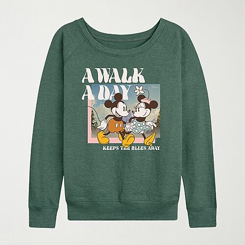 Click here for A Walk A Day Womens Crew Neck Long Sleeve Mickey M... prices