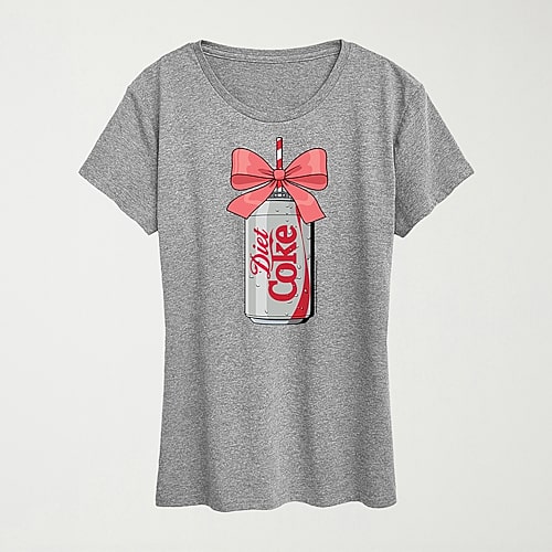 Click here for Bow Diet Coke Womens Crew Neck Short Sleeve Regula... prices