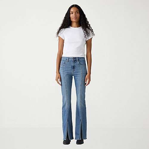 Click here for Levis Juniors 726 Split-Hem Flare Jeans - Camp Den... prices