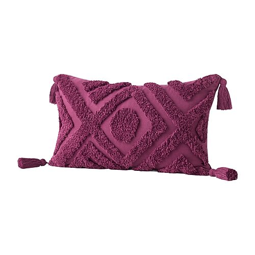 Click here for Jenny Martinez Ana Tufted Geo Oblong Throw Pillow... prices
