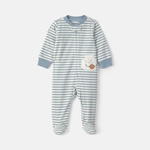 Click here for Carters Baby Unisex Striped Sleep and Play  3 Mont... prices