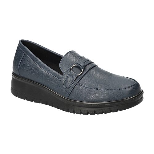 Easy Street Womens Rochelle Comfort Loafers - Navy