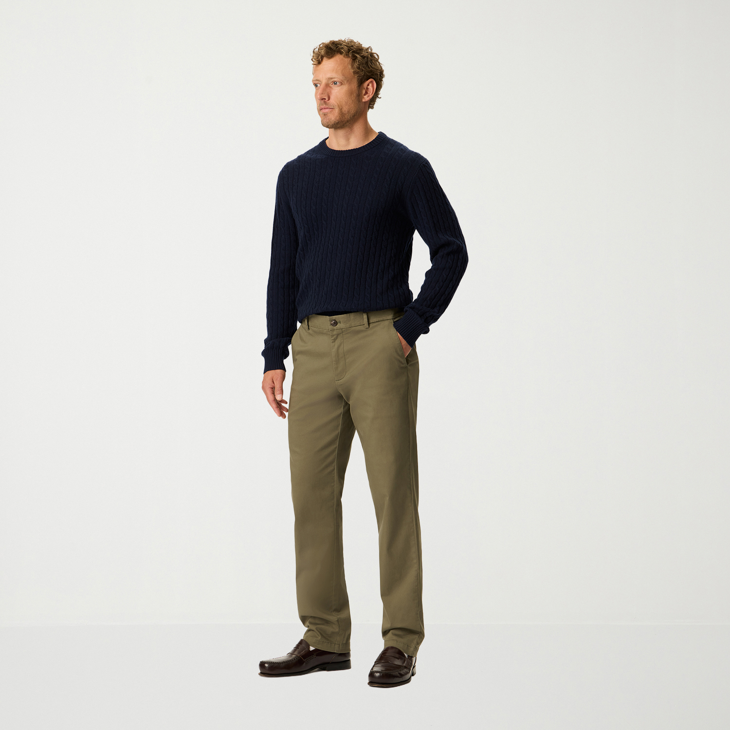 Click here for Dockers Ultra Soft Sueded Mens Regular Fit Flat Fr... prices