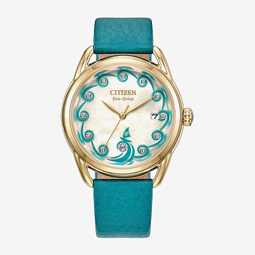 Click here for Citizen Womens Princess Moana Green Leather Strap... prices