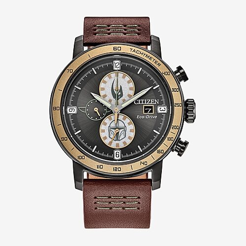 Click here for Citizen Mens Chronograph Brown Leather Strap Watch... prices
