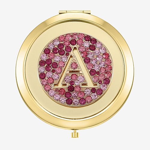 Click here for Monet Jewelry Initial Gold Tone Round Compact Mirr... prices